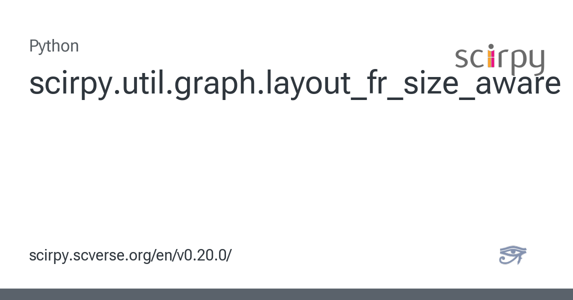 scirpy.util.graph.layout_fr_size_aware — scirpy